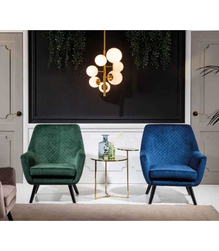 Butaca Sillón de terciopelo modelo SIENA