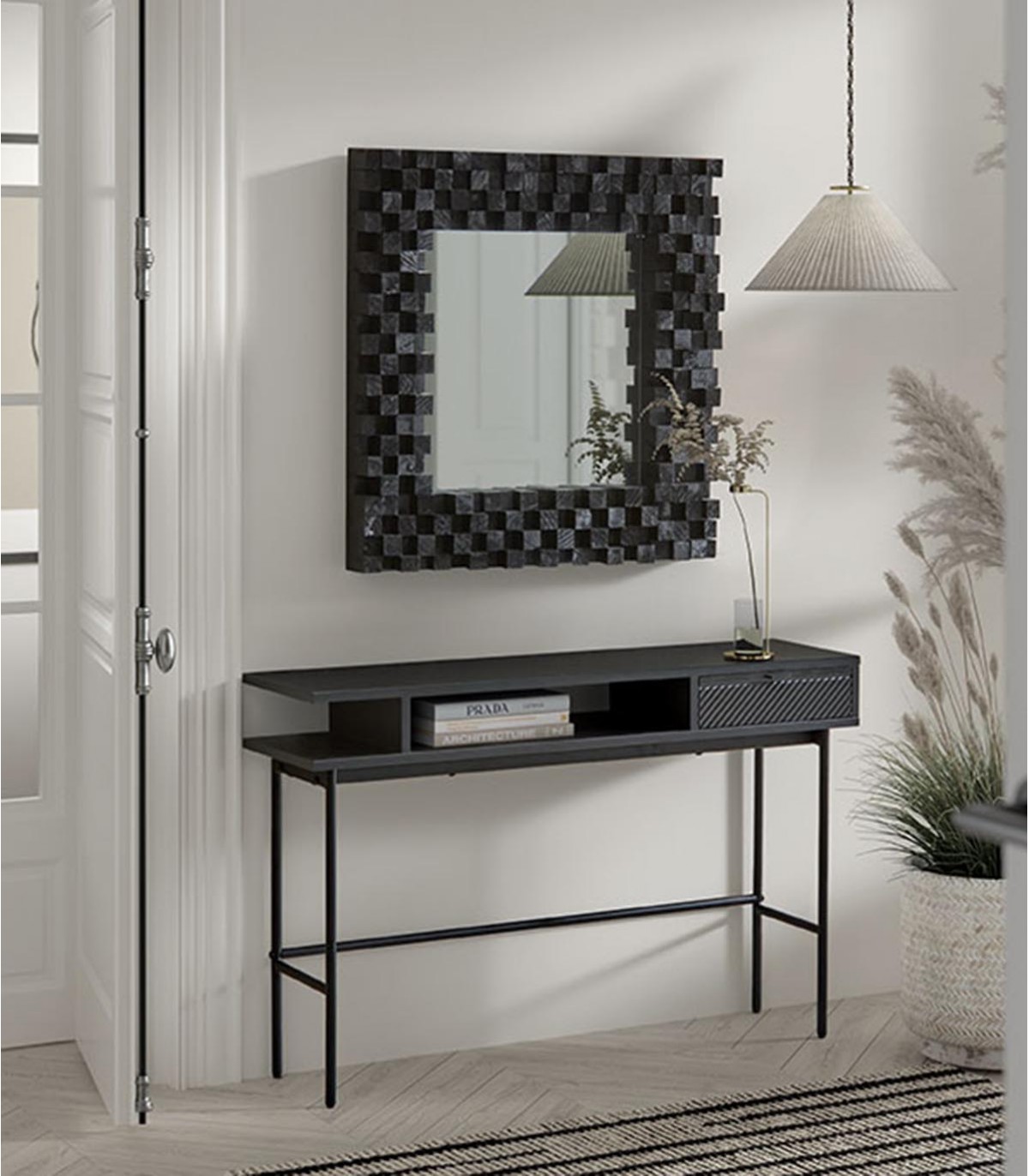 Consolas madera CANET negra | Consolas recibidor modernas | Ofertas